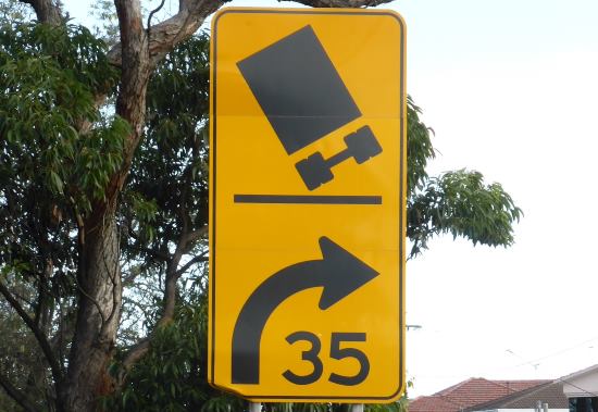 Speed limits vs. advisory speeds