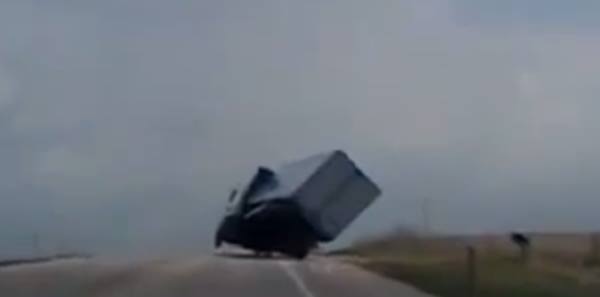 Driving or riding in strong winds