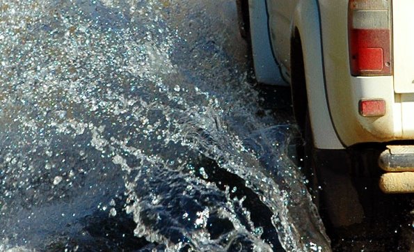 Is it illegal to splash a pedestrian