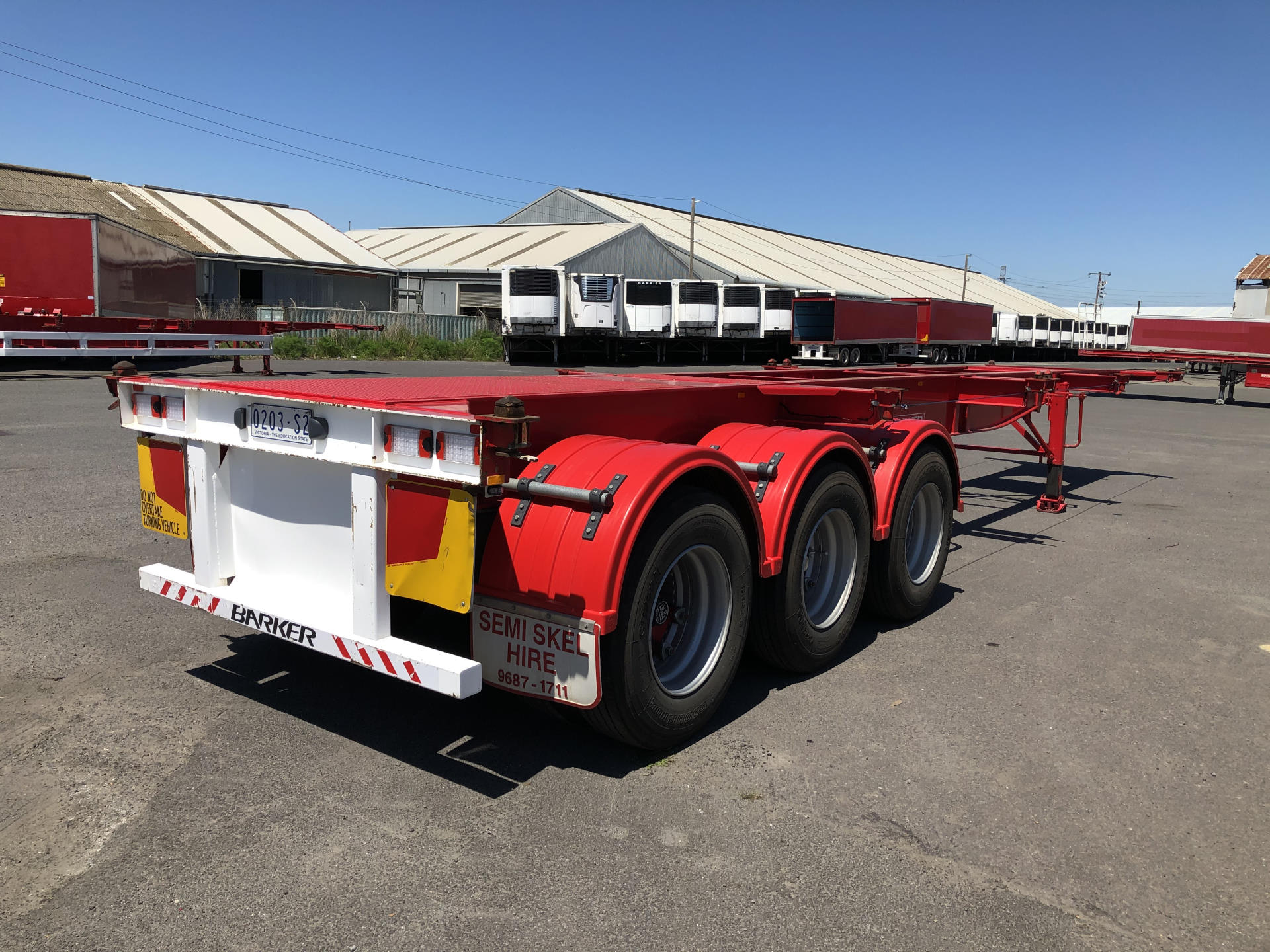 What is a skeletal or semiskel trailer?