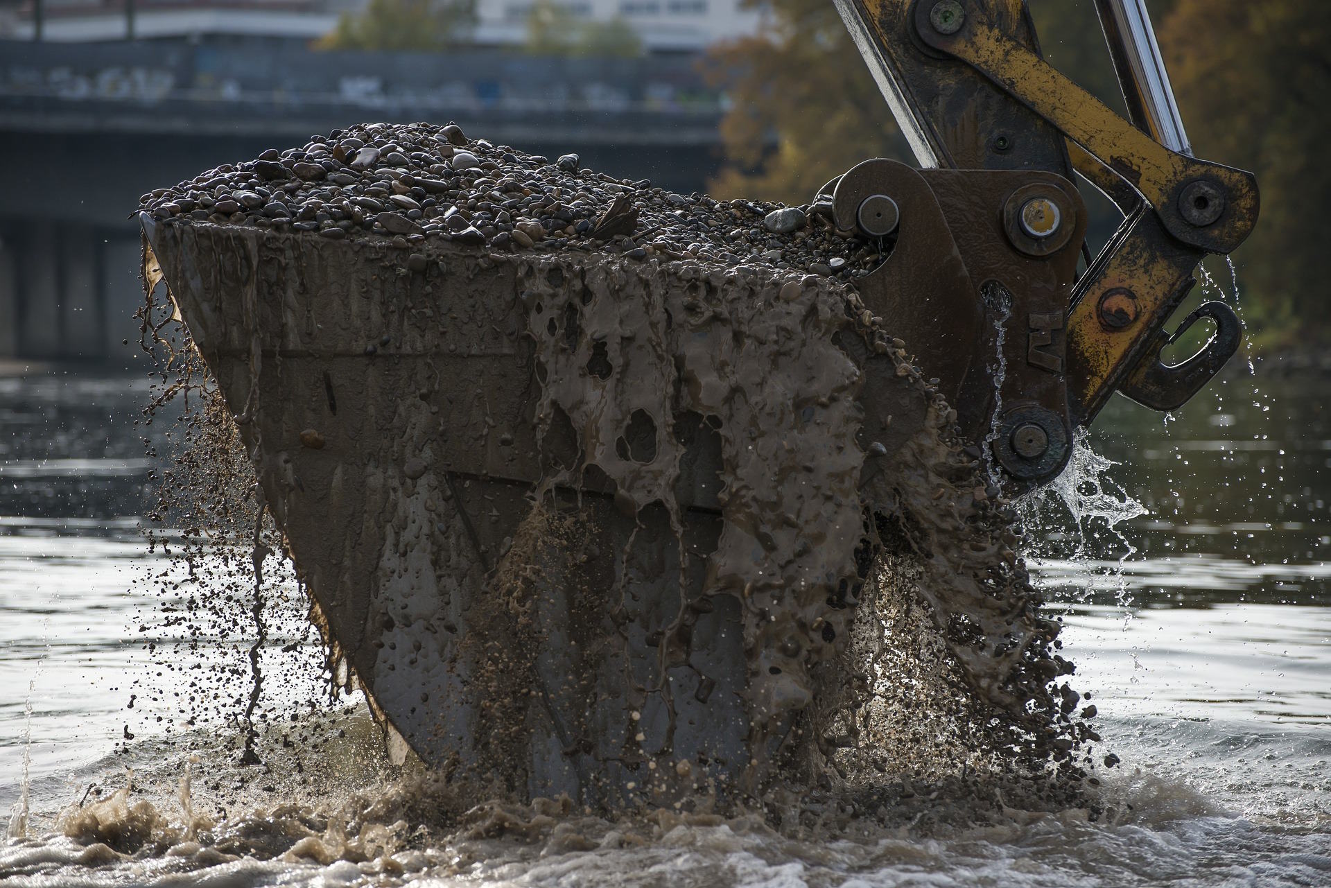 Can you use an excavator in deep water or flooding?